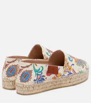 Etro Floral Print Espadrilles - White