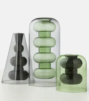 TOM DIXON Bump Short Glass Vase - Multicoloured