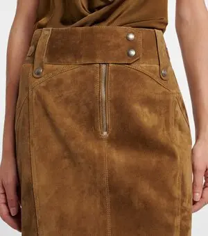 TOM FORD Suede Pencil Skirt