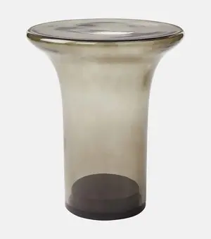 101 COPENHAGEN Trumpet Tall Glass Side Table - Grey