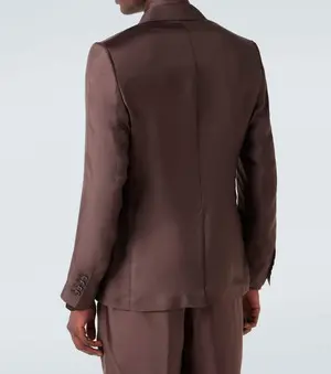 Dolce & Gabbana Double-breasted Silk Twill Blazer