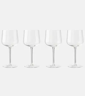 SERAX Midnight Flowers Mirtillo Tea Set Of 4 Wine Glasses Marni - Transparent