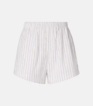 LESET Yoshi Striped Cotton-blend Twill Boxers - Multicoloured