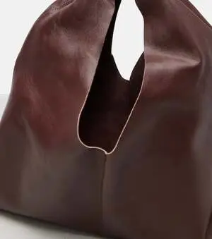 THE ROW Bindle Small Leather Top-handle Bag - Brown