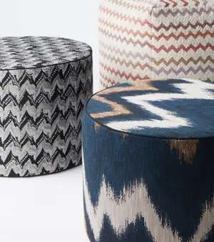 Missoni Capri Zigzag Boucle Pouf