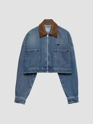 PRADA Cropped Denim Jacket