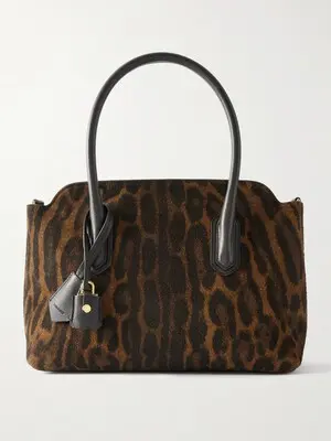 TOM FORD Ocelot Medium Leather-trimmed Tote - Animal Print