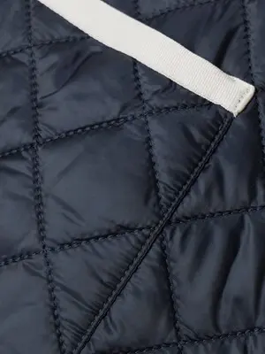 Max Mara Celeste Quilted Shell Jacket - Blue