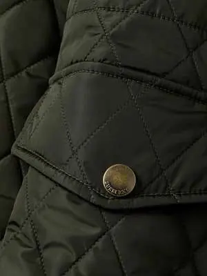 Burberry Hooded Quilted Shell Jacket - Dark Green