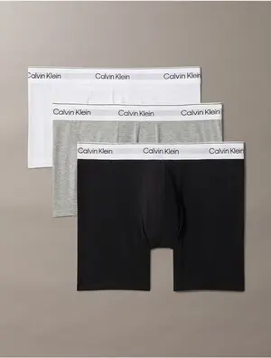 Calvin Klein Icon Cotton Stretch 3-pack Boxer Brief - Grey Heather / White / Black