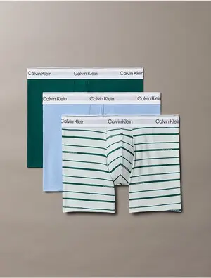 Calvin Klein Icon Cotton Stretch 3-pack Boxer Brief Split Stripe Multi