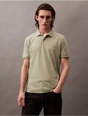 Calvin Klein Liquid Touch Polo Shirt Tea