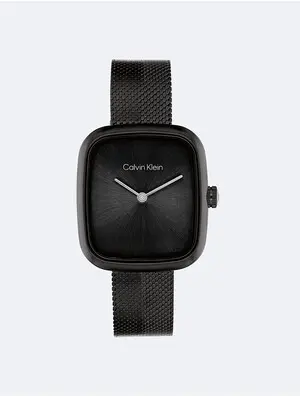 Calvin Klein Curved Mesh Watch - Black