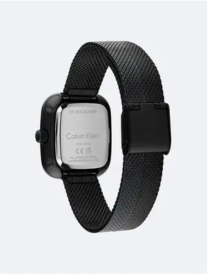 Calvin Klein Curved Mesh Watch - Black
