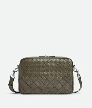 BOTTEGA  VENETA Intrecciato Camera Cross-body Bag - Cypress