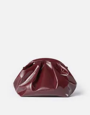 Lafayette 148 New York Patent Nappa Leather Pochette - Russet