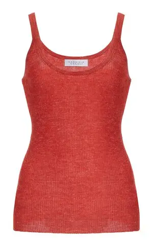 GABRIELA HEARST Cinxia Cashmere, Silk, And Hemp Tank Top