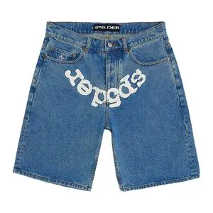 SP5DER Logo Denim Shorts