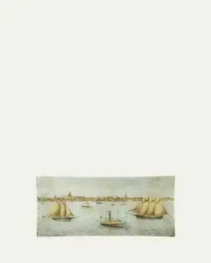JOHN DERIAN Seaport Pencil Tray, 6" X 12 - Multi