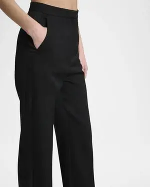 Givenchy Classic Straight-leg Tuxedo Trousers - Black