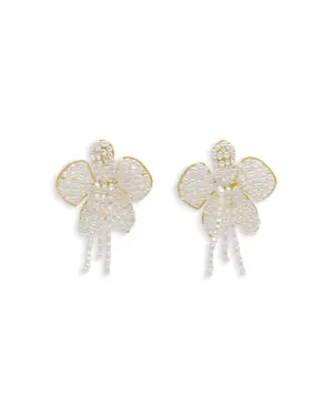 Cult Gaia Amina Flower Earrings - Pearl/gold