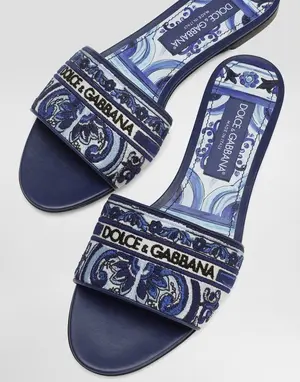 Dolce & Gabbana Embroidered Slides