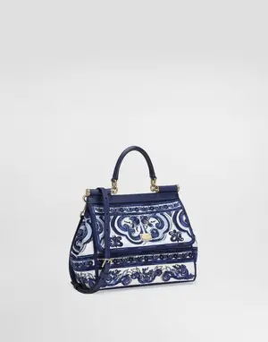 Dolce & Gabbana Small Sicily Handbag With Majolica Embroidery - Multicolor
