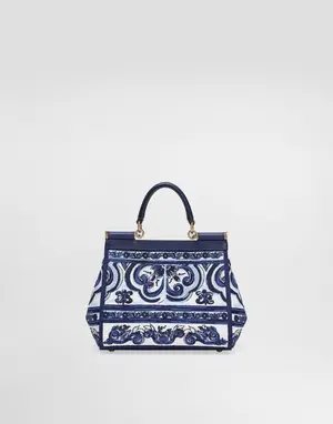 Dolce & Gabbana Small Sicily Handbag With Majolica Embroidery - Multicolor