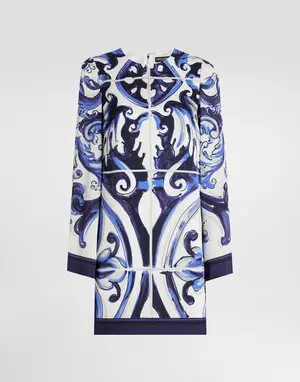 Dolce & Gabbana Majolica- Charmeuse Dress