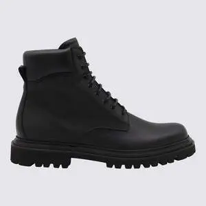 Dolce & Gabbana Leather Boots - Black
