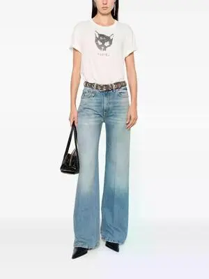 R13 Embroidered-pocket Jeans