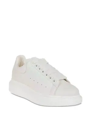 Alexander McQueen Oversized Leather Platform Sneakers - Neutrals