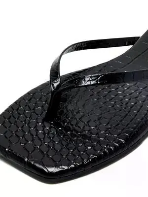 Tkees Lily Square-toe Sandals - Black