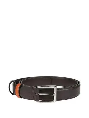 Hogan Grained-leather Buckle Belt