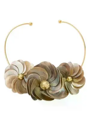 VANINA Fleur De Shells Necklace - Gold