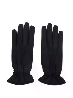 Brioni Gloves With Elastic Cuffs - Black