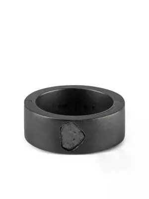 PARTS OF FOUR Sterling Silver Sistema Diamond Ring Black