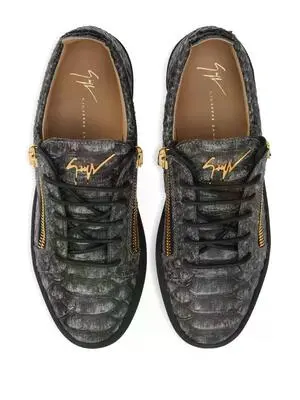 GIUSEPPE ZANOTTI Frankie Zip Low-top Sneakers - Grey