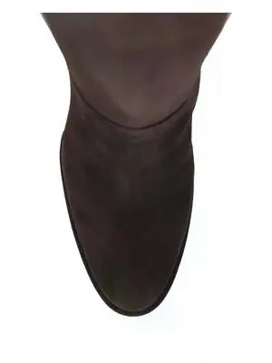 LE SILLA Suede Knee-high Boots With Block Heel