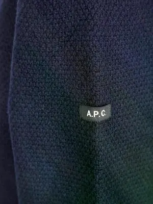 A.p.c. Textured Wool Crew-neck Sweater