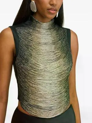 Cult Gaia Bead-embellished Tank Top - Black
