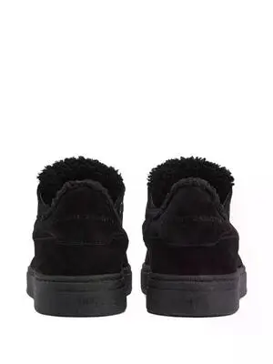 GIUSEPPE ZANOTTI Suede Sheepskin Low-top Sneakers