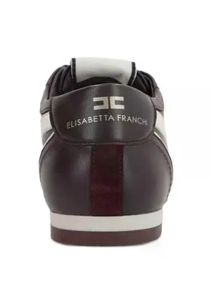 Elisabetta Franchi Logo Leather Sneakers