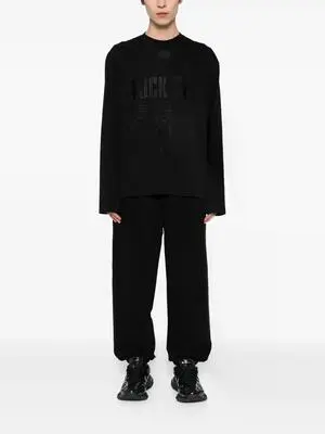 Vetements Logo-embroidered Trousers