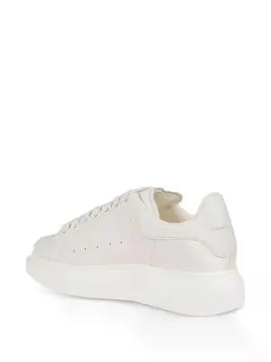 Alexander McQueen Oversized Leather Platform Sneakers - Neutrals