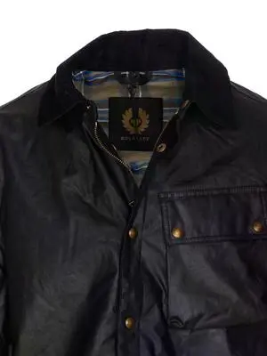 Belstaff Ground Wax-effect Snap-button Jacket