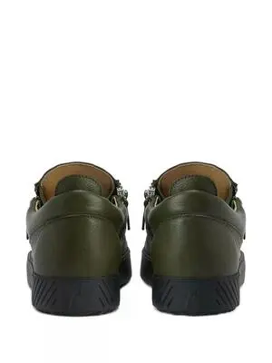 GIUSEPPE ZANOTTI Frankie Zip-detail Leather Sneakers