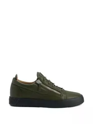 GIUSEPPE ZANOTTI Frankie Zip-detail Leather Sneakers