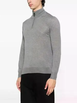 Canali Half-zip Wool Sweater
