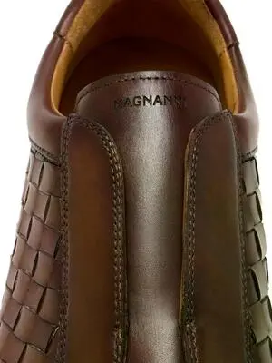 Magnanni Woven Leather Slip-on Sneakers